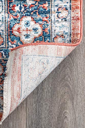 nuLOOM Zara Vintage Medallion Area Rug, 5x7, Orange