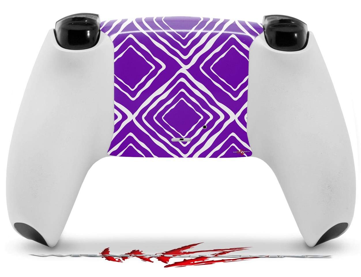 WraptorSkinz Skin Wrap compatible with Sony PS5 DualSense Controller Wavey Purple (CONTROLLER NOT INCLUDED)