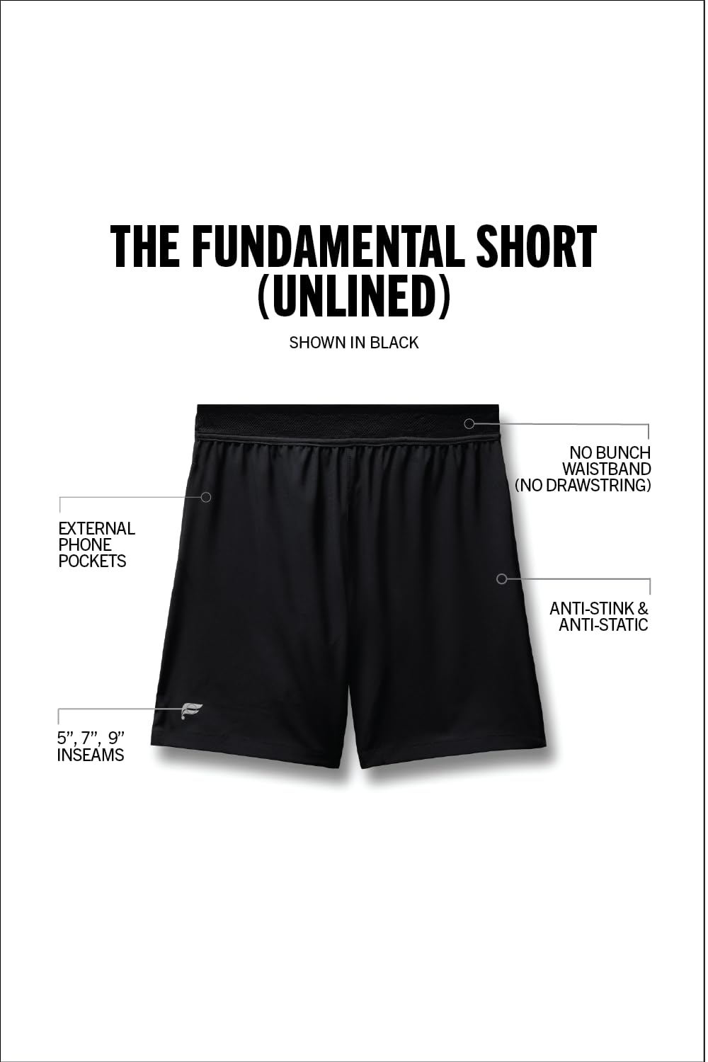 Fabletics Men's The Fundamental Short, Workout, Running, Training, Gym, Yoga, Ultra Lightweight, Athletic, 7" Inseam, M, Fire