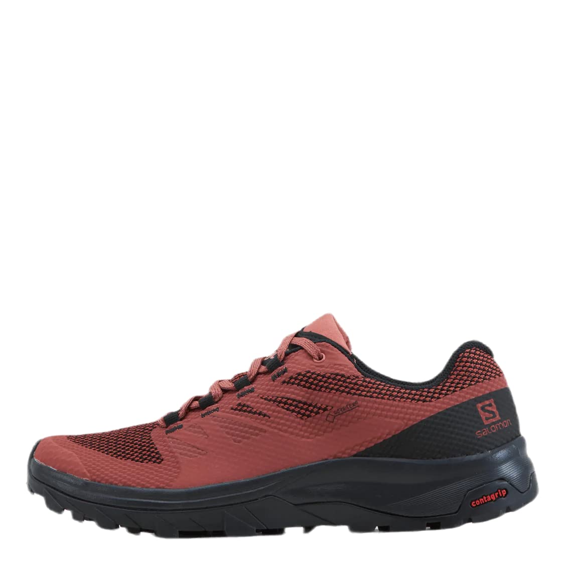 Salomon Outline Gore-TEX Hiking Shoes for Women, Trellis/Navy Blazer/Guacamole, 5