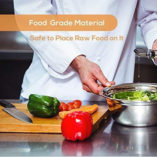 Nurxiovo Work Table Kitchen Prep Workbench Stainless 24 x 48 Commercial Prep Table for Shop Home Industrial Restaurant Food Preparation