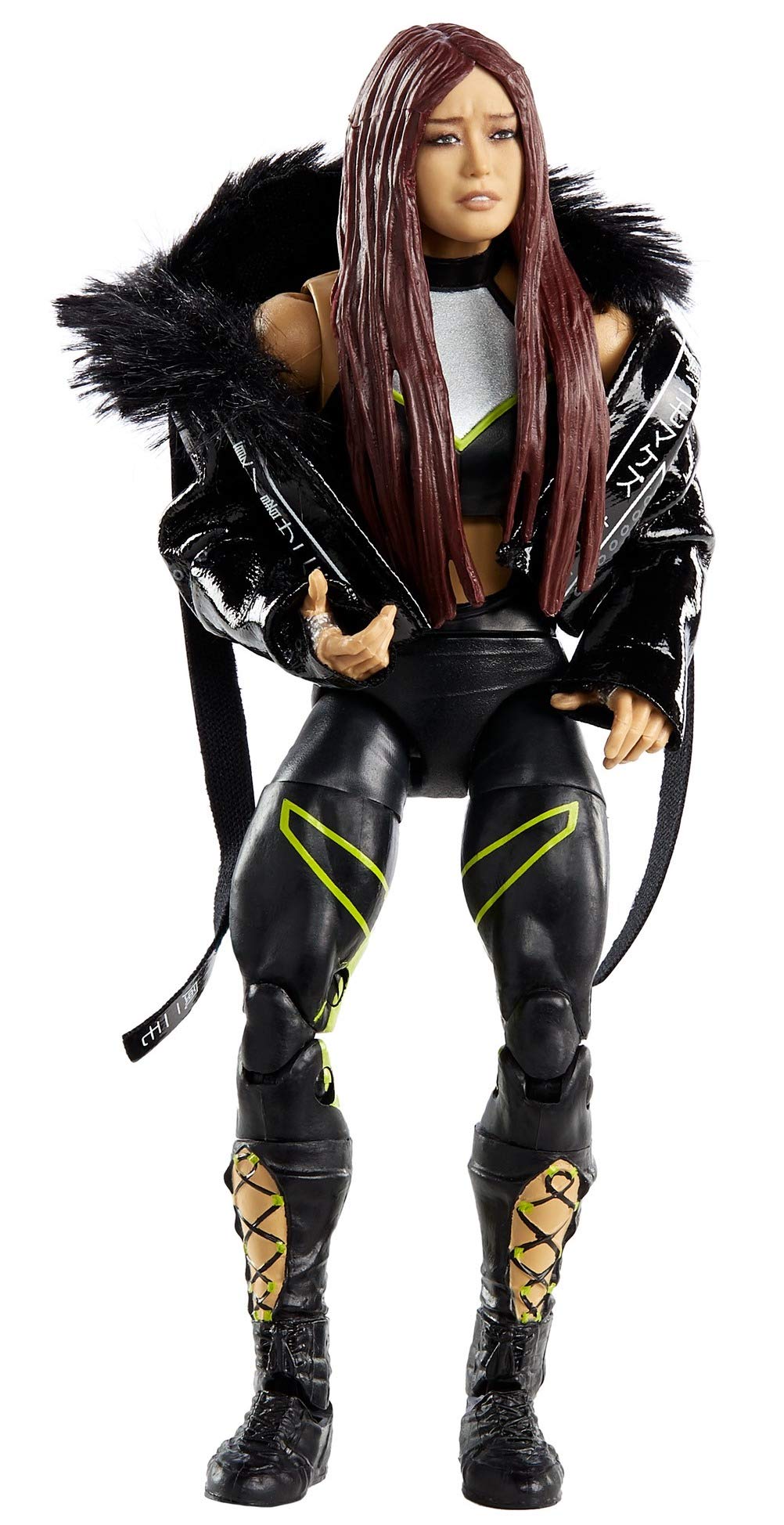 WWE Lo Shira Elite Series #79 Deluxe Action Figure with Realistic Facial Detailing, Iconic Ring Gear & Accessories