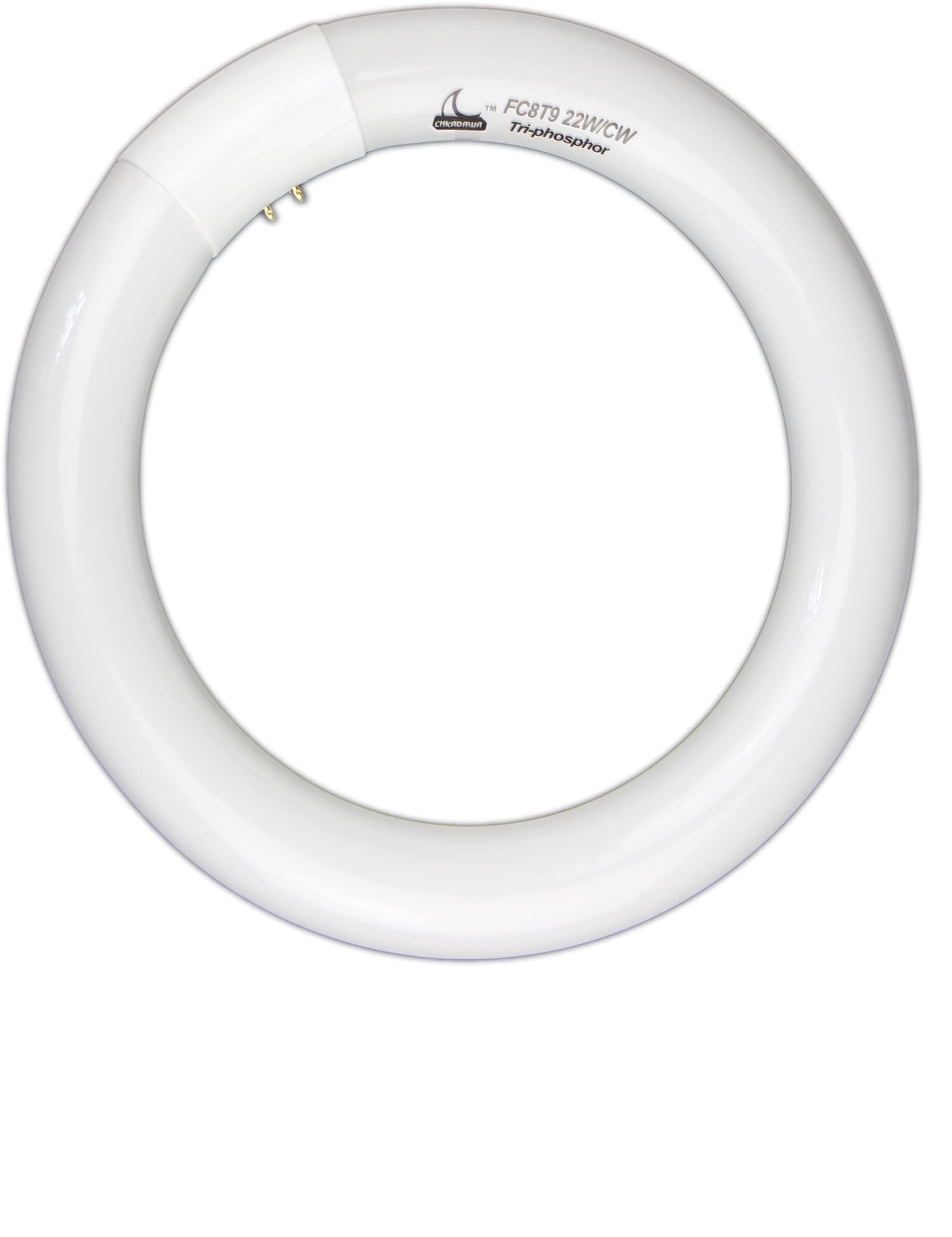 CHKADAWA FC8T9/CW Circular Fluorescent Light Bulb, 8 Inch Round T9 22W Circline Bulbs Replacement for Circle Ceiling Fixture, Cool White 4100K 1350 Lumens, G10q 4 Pin Base, 2 Pack