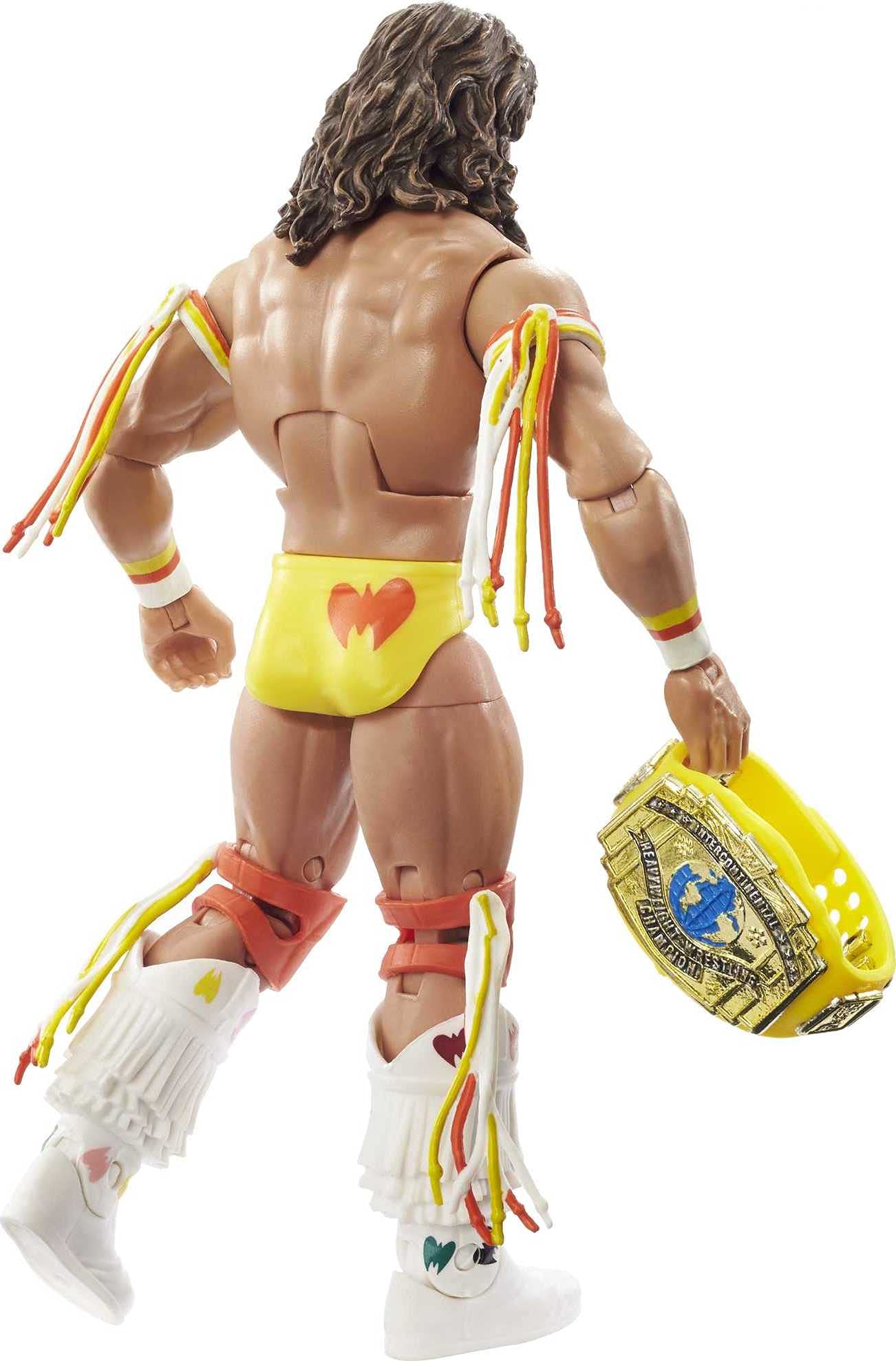 WWE Mattel Ultimate Warrior Royal Rumble Elite Collection Action Figure with Authentic Gear & Accessories, 6-in Posable Collectible Gift for Fans Ages 8 Years Old & Up,Multicolor