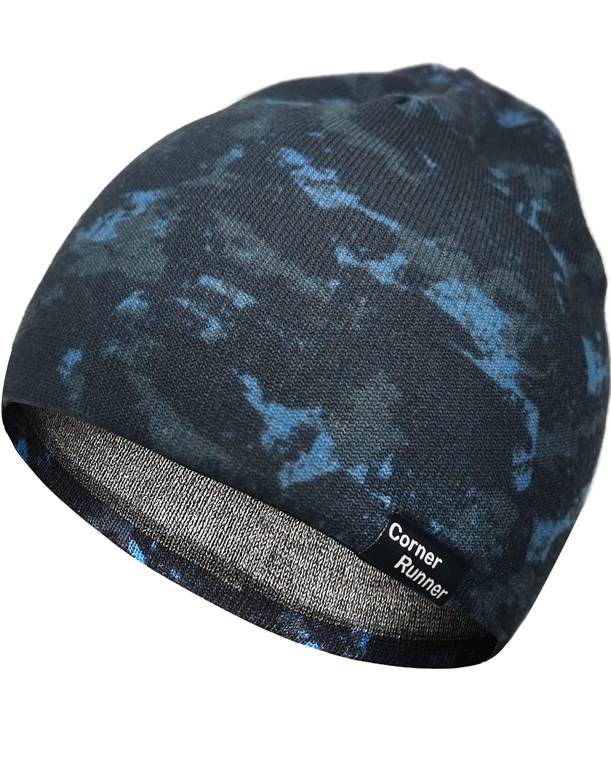 CORNER RUNNER Beanie Hats for Men and Women Winter Hats for Women Merino Wool Printed Lined Knit Warm Beanies