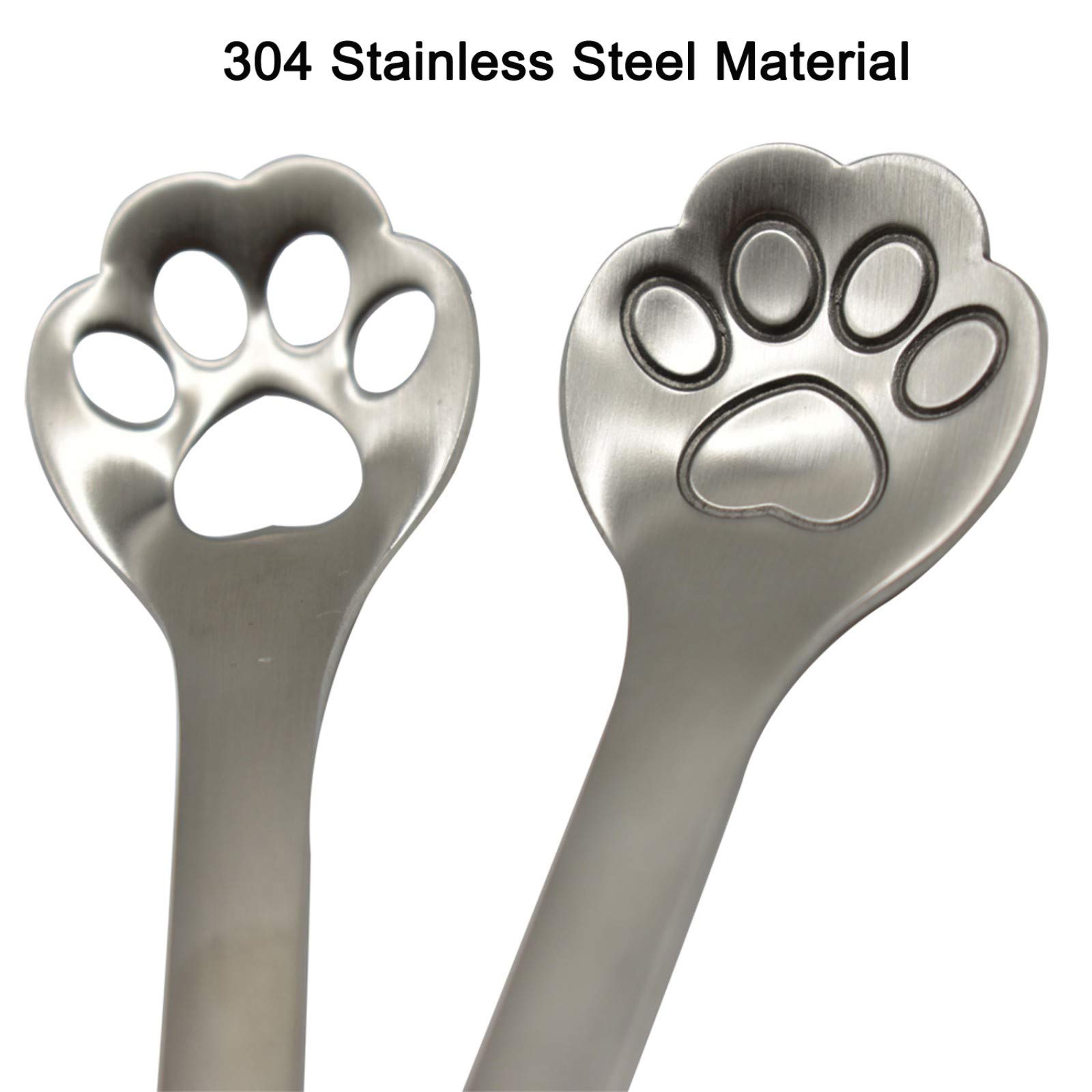 Maydahui 6PCS Cat Paw Spoon Hollow Out Coffee Spoons 5.8 inch 18/10(304 )Stainless Steel Teaspoon for Dessert Ice-cream Stirring Home Kitchen Restaurant
