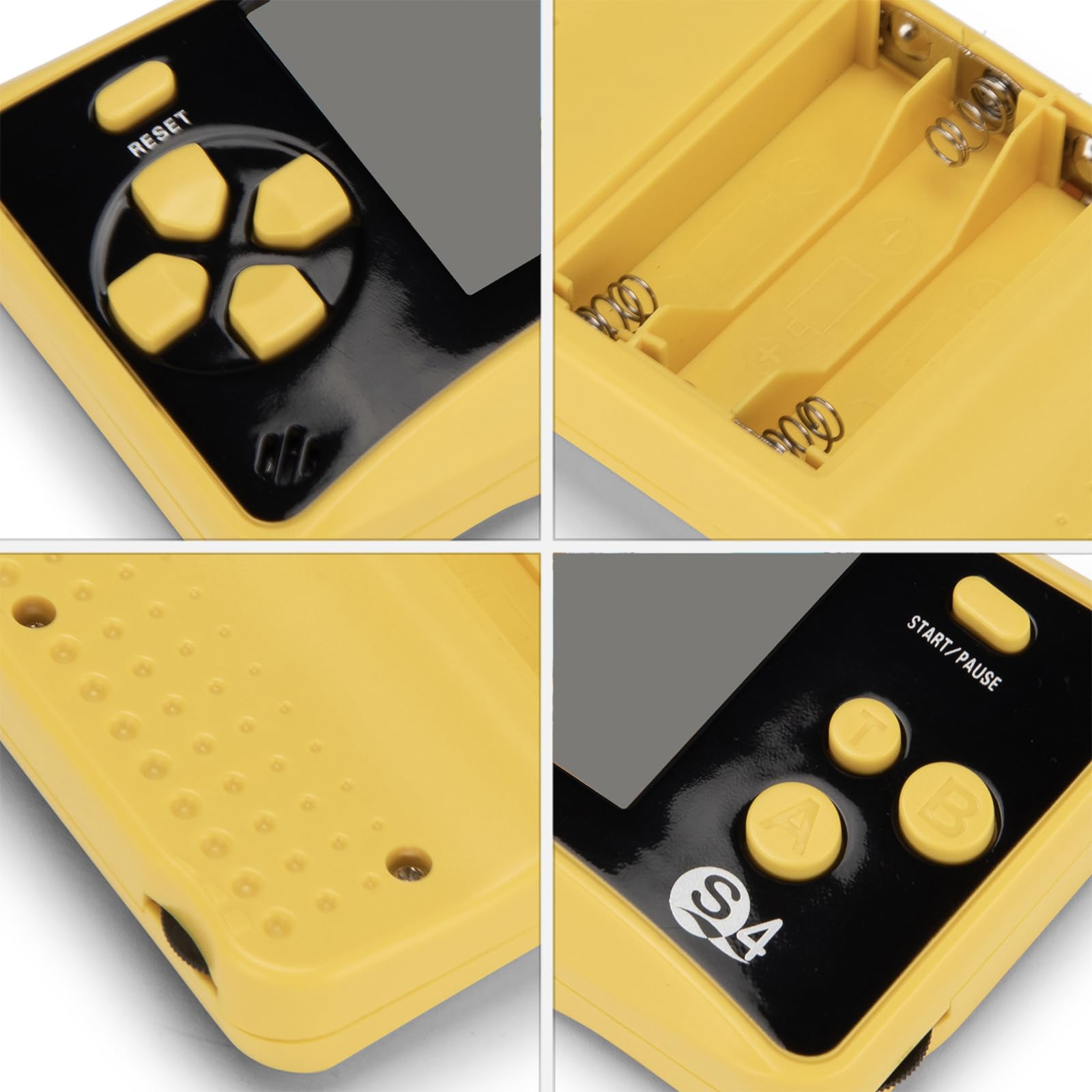 X-JOYKIDS Retro Handheld Games for Kids Built in 182 Classic Old Style Electronic Game 2.5'' Screen AV Output No WiFi Needed Portable Video Player Children Travel Holiday Entertain(Yellow)