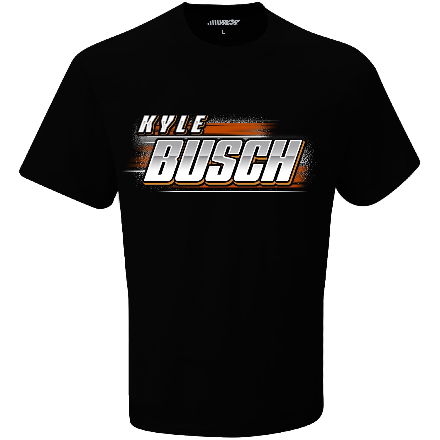 Checkered Flag Sports Kyle Busch #8 NASCAR 2023 Adult Black Dominator 2 Sided T-Shirt (X-Large)