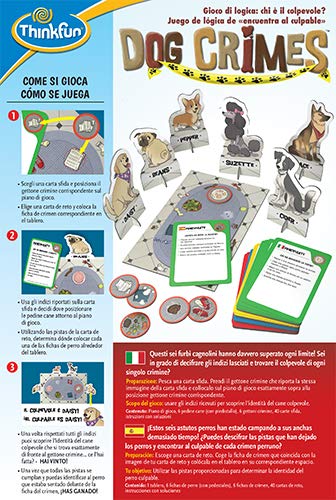 ThinkFun 76414 Dog Crimes, Logic Game - Recommended Age 8+ (Spanish Language Edition)