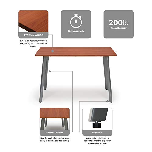 OFM Table Computer Desk, 48, Cherry
