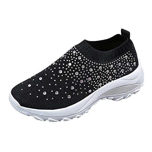 FASDNENDYS Breathable Flying Summer Women's Woven Women's Sports Shoes Mesh Shoes Women's Joyride Studios Black