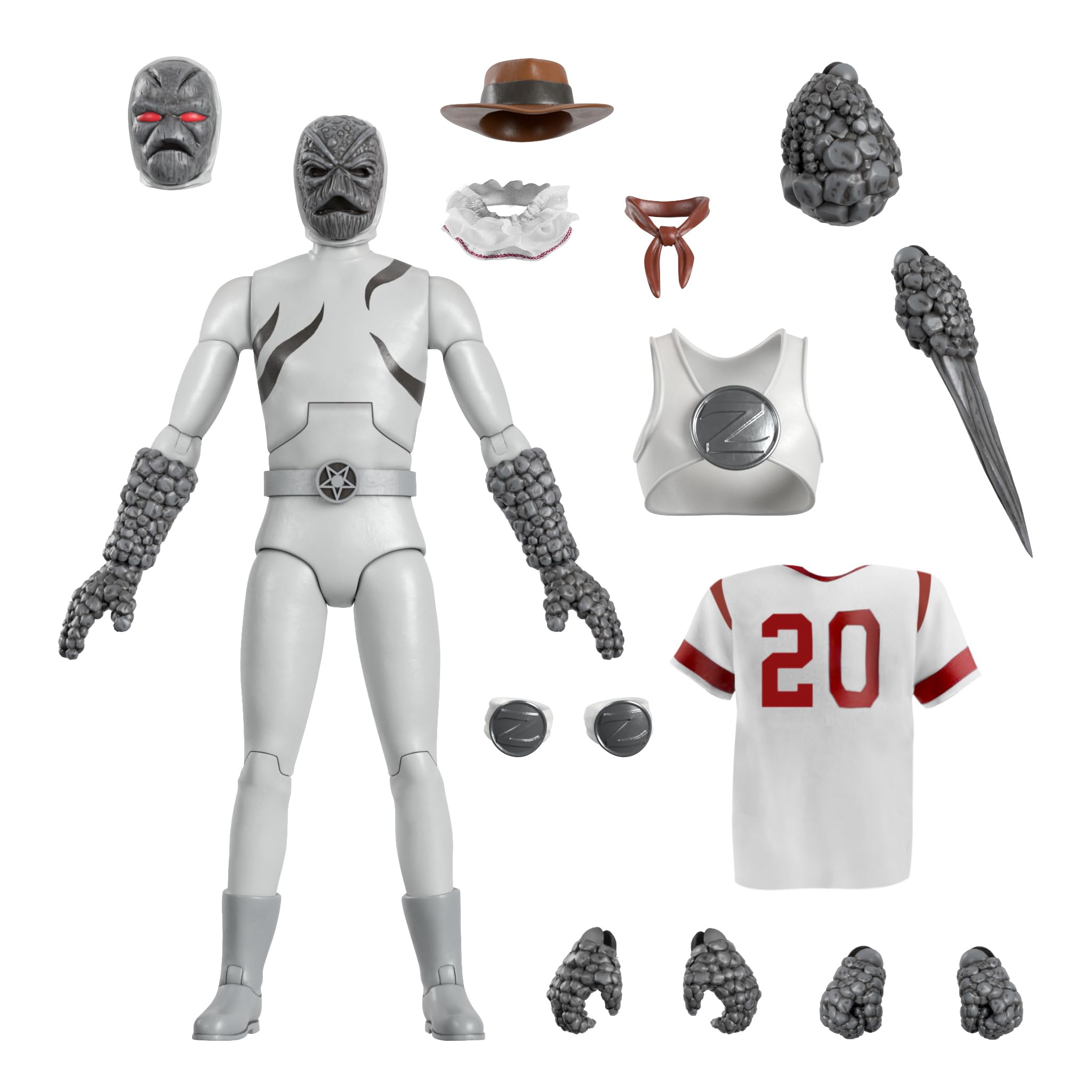 Super7 ULTIMATES! Mighty Morphin Power Rangers Putty Patroller - 7" Power Rangers Action Figure with Accessories Classic TV Show Collectibles and Retro Toys