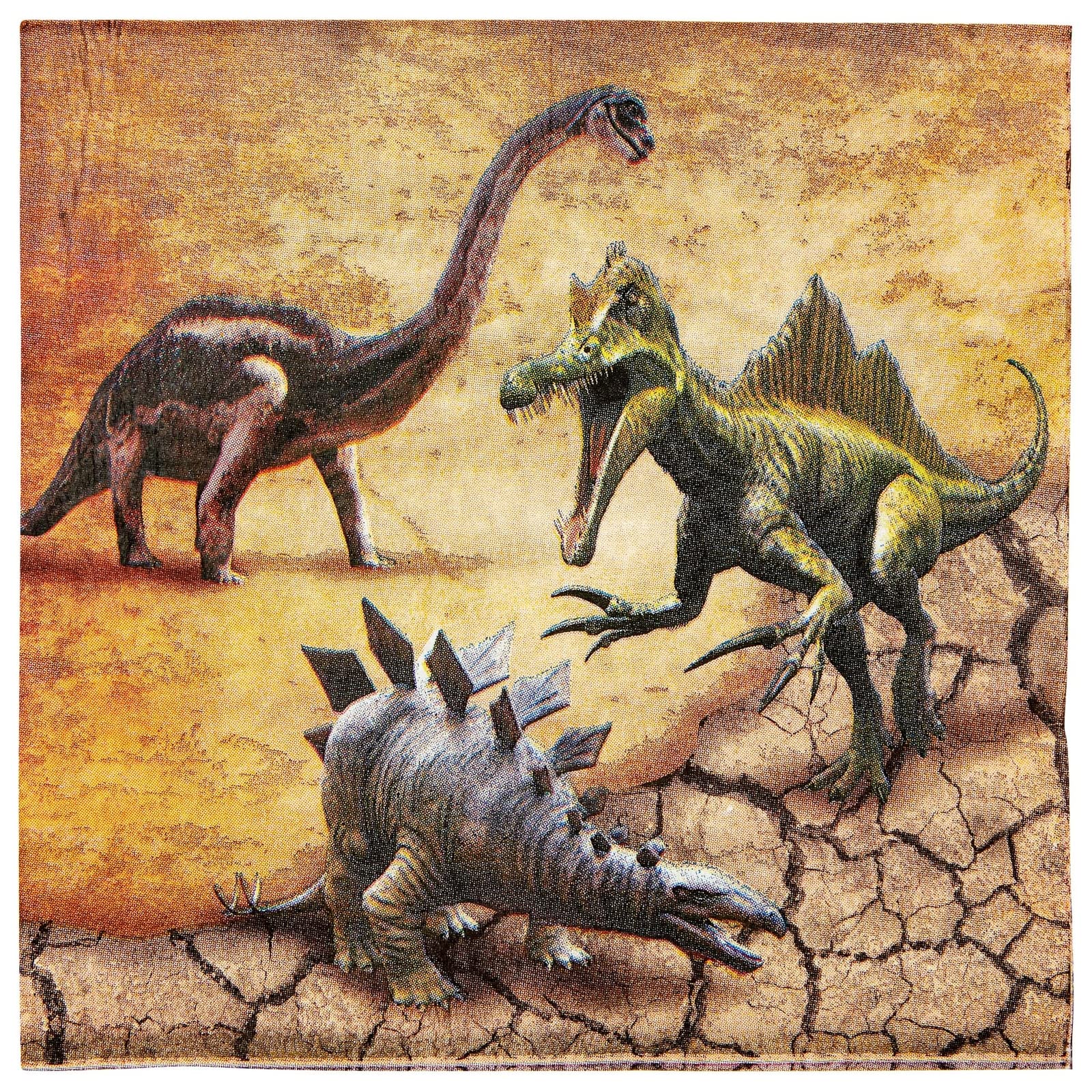 Juvale 144 Piece Jurassic Dinosaur Birthday Party Supplies with Dino Plates, Knives, Spoons, Forks, Cups, and Napkins (Serves 24)