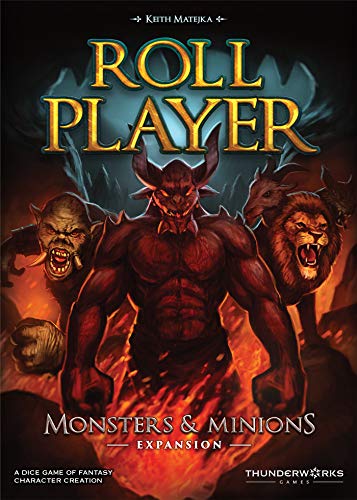 Thunderworks Games - Roll Player: Monsters and Minions | 5-Player Expansion for The Dice Game of Fantasy Character Creation | Strategy Board Game by Thunderworks Games | 1-5 Players Ages 12+