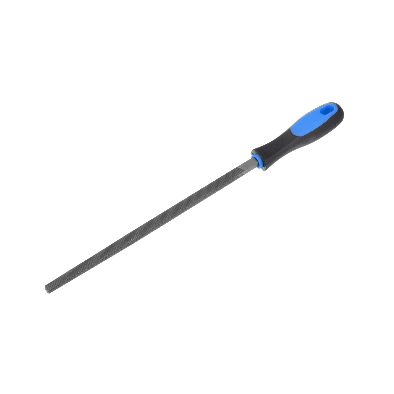 HARFINGTON Square File 10" High Carbon Hardened Steel Double Cut Hand Rasp with Plastic Handle for Deburring and Removing Material
