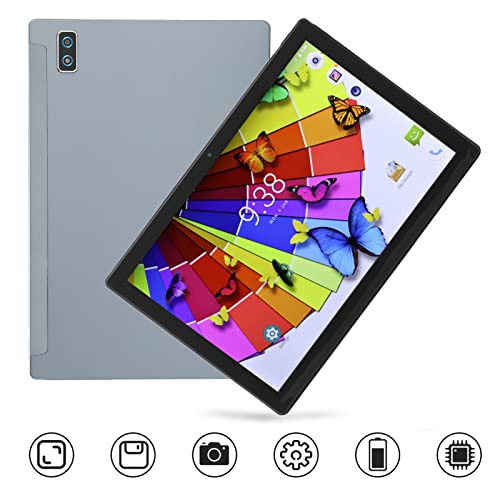 Gaming Tablet with Builtin GPS 1080x1920 Gray 10.1 Inch Tablet 8800mAh Battery (US Plug)