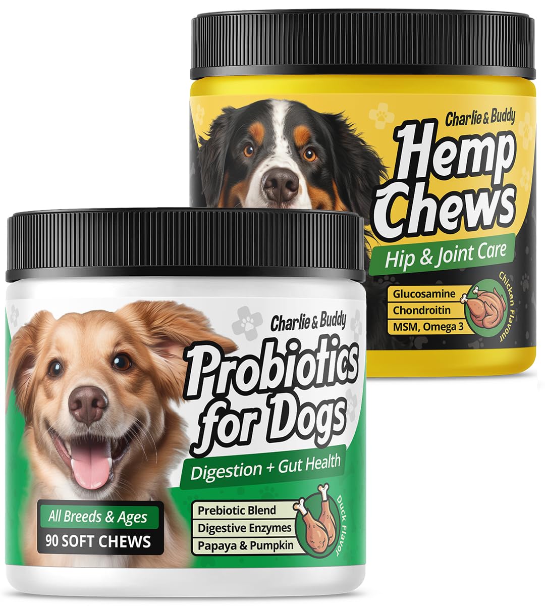 Hemp Hiр and Jоint Supplement for Dogs + Probiotics Chews for Dogs