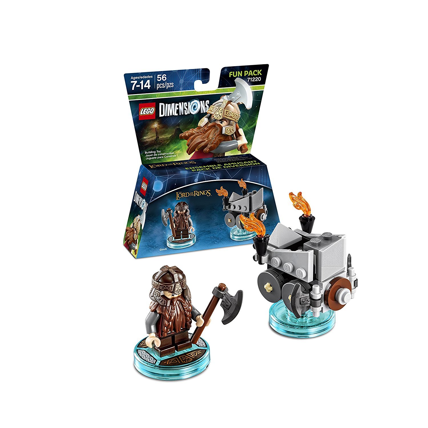 Scooby Doo Team Pack + The Lord Of The Rings Legolas + Gimli + Gollum + The Legend Of Chima Cragger Fun Packs - LEGO Dimensions - Not Machine Specific