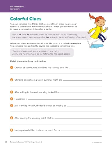 Scholastic Success with Writing Grade 4 Workbook