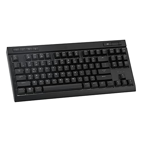 Portable RGB Gaming Mechanical Keyboard,Rainbow LED Backlit Keyboard,Wired Gaming Keyboard,N‑Key Rollover Suspension Keycap,87 Keys RGB Gaming Keyboard for PC Computer Gamer