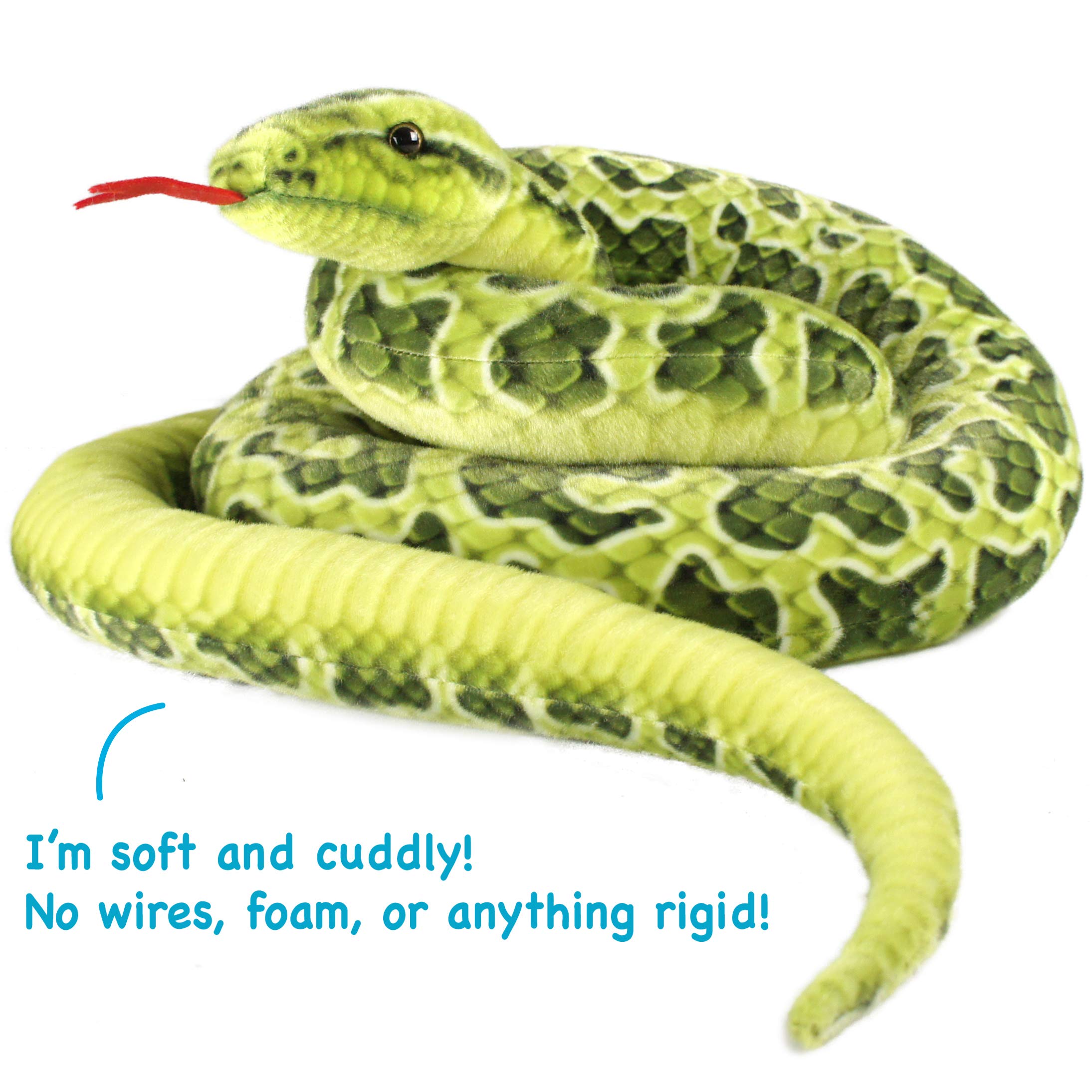 TigerHart Gustavo The Green Anaconda - 100 Inch Stuffed Animal Plush