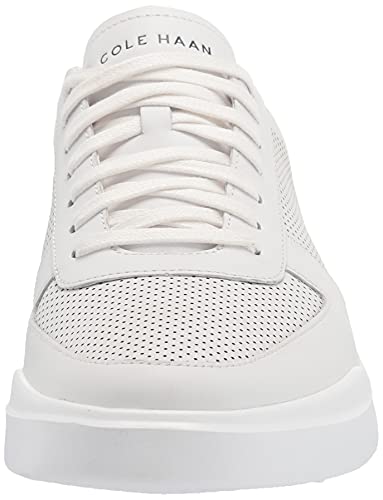 Cole Haan Men's GRAND CROSSCOURT MODERN PERFORATED SNEAKER, OPTIC WHITE/PEACOAT, 8.5