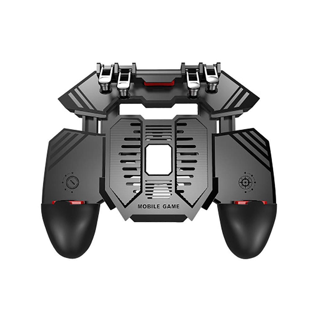 XXHH Mobile Cell Phone Cooler Game Controller Gamepad Cooler Combo Silent Fan Faster Cooling (black)