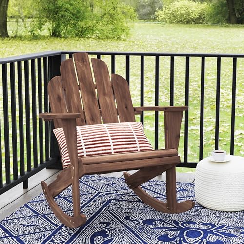 Linon Woodstock Rocking Chair, Teak