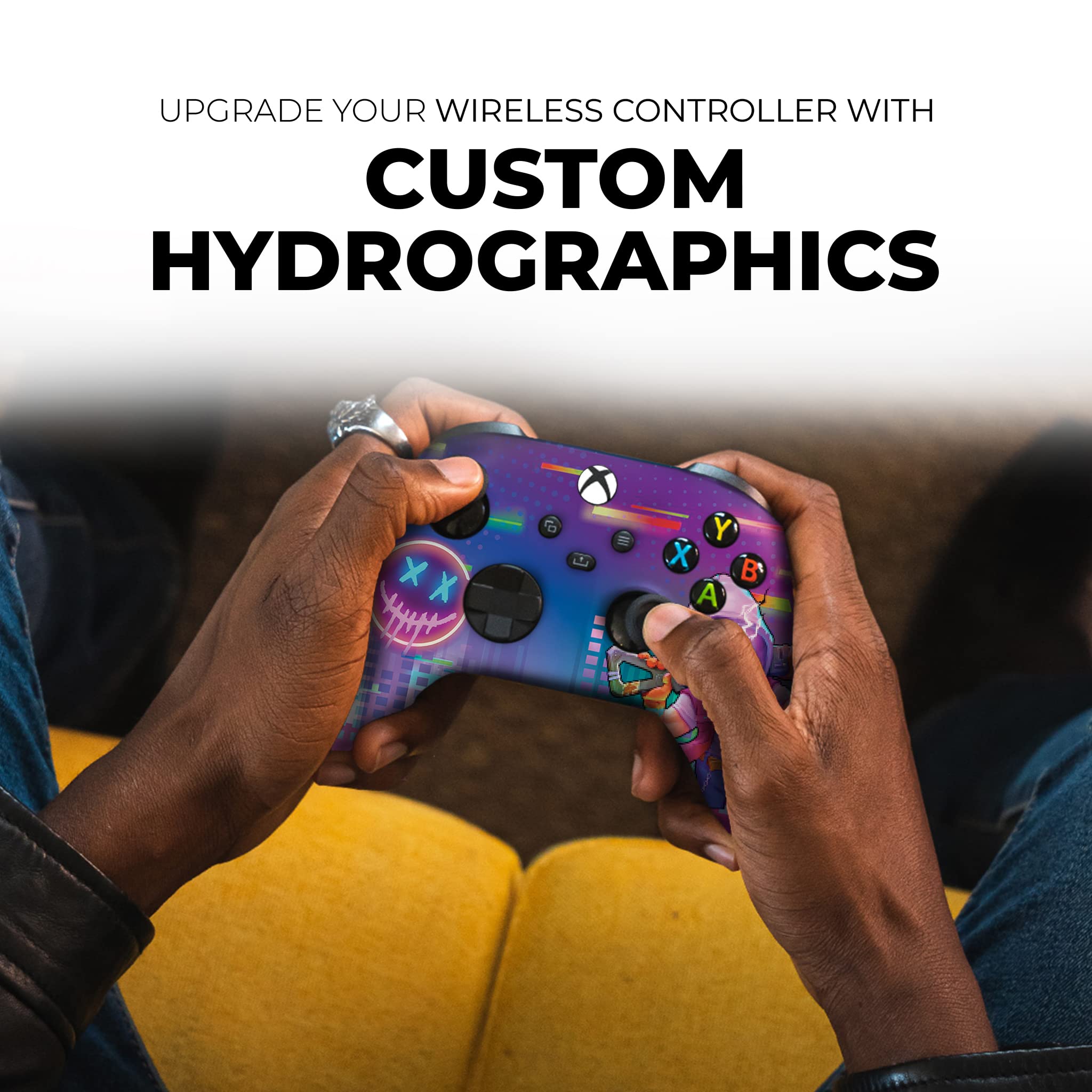 DreamController Original X-box Wireless Controller Special Edition Customized Compatible with X-box One S/X-box Series X/S & Windows 10 Made with Advanced HydroDip Print Technology(Not Just a Skin)