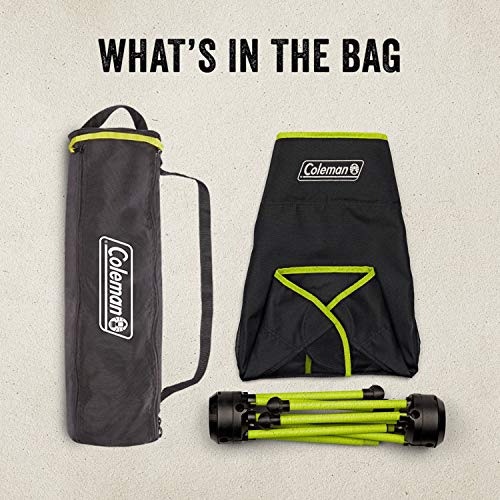 Coleman Mantis Space-Saving Outdoor Camp Furniture, Chair/Cot/Table More Storage Space Than Normal, Great for Camping, Tailgating, Backyard, & More, Carry Bag Included
