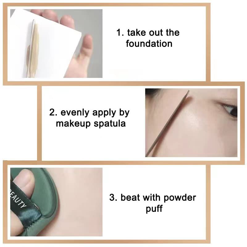 Faiteary Makeup Spatula and Palette Set, Stainless Steel Makeup Spatula and Palette for Professional Pigment Blending, Eye Shadow or Eyelash Makeup Mixing, Suitable Facial Cosmetic Makeup Tool