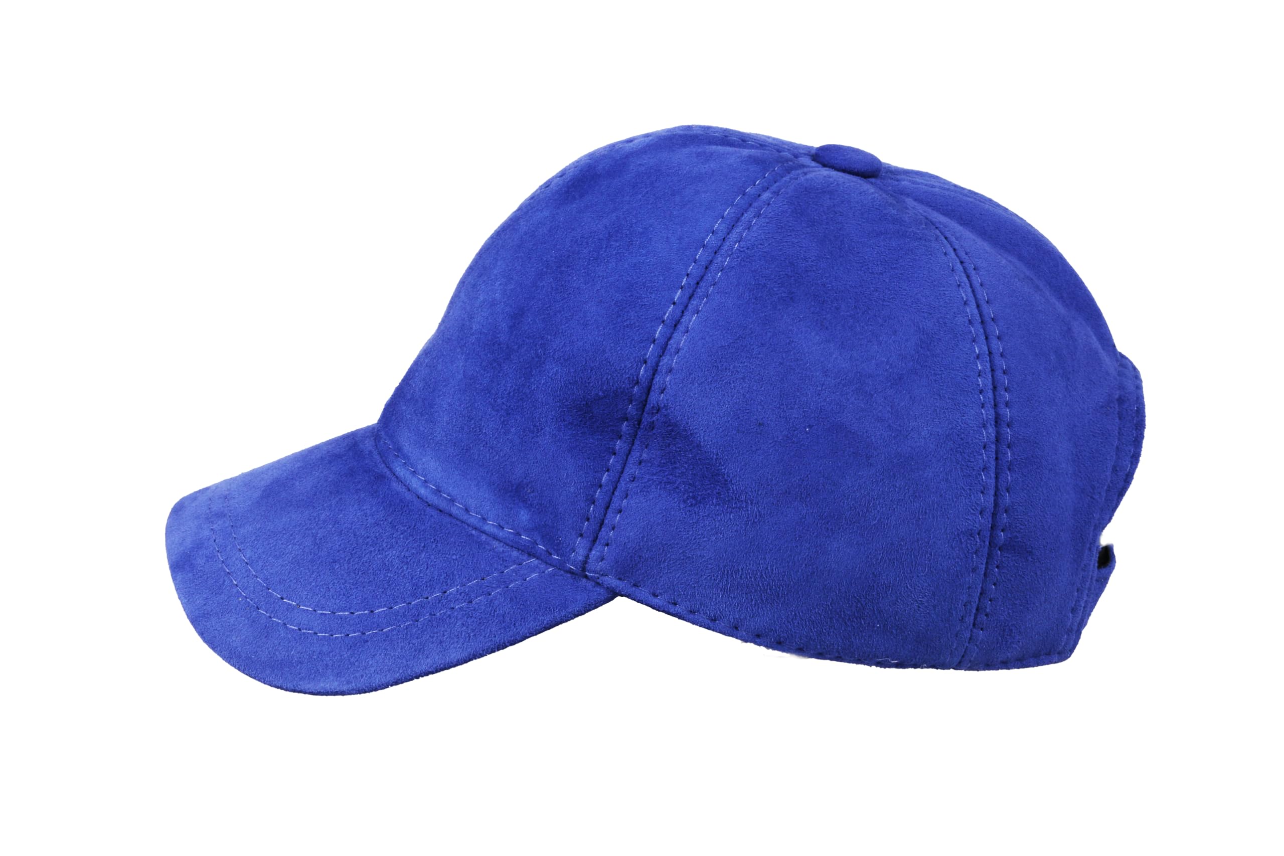 HATSQUARE Suede Leather Baseball Cap Adjustable Dad Plain Hat Stylish Classic for Women Men Unisex (Beige)