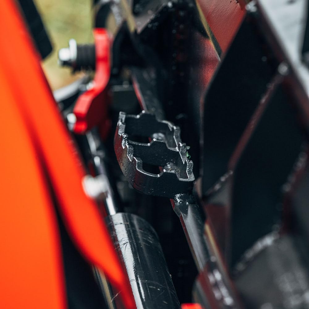 Titan Attachments 84" Bucket Attachment, Tractor & Skid Steer Quick Tach Accessory, High Volume Light Material Bucket, 0.5" Thick Skid Steer & Tractor Bucket Cutting Edge, for Snow & Light Materials