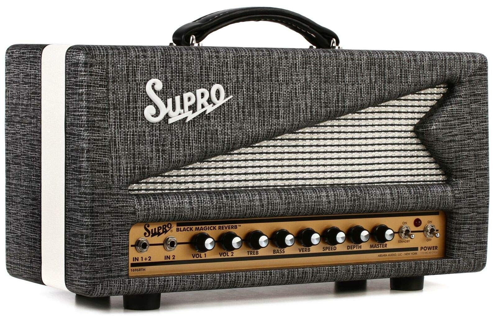 Supro 1696RTH Black Magick Reverb 25-watt Class A Tube Head