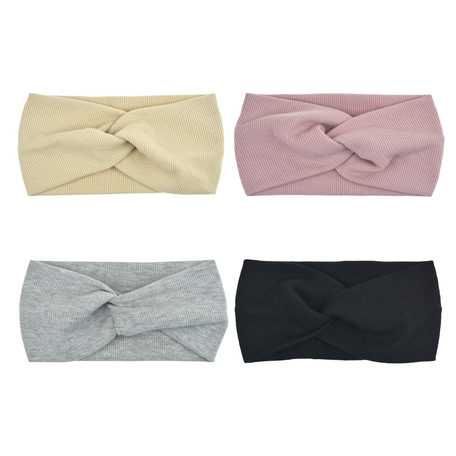 DRESHOW 1950's Vintage Modern Style Elastic Women Turban Headbands Twisted Cute Hair Band Accessories