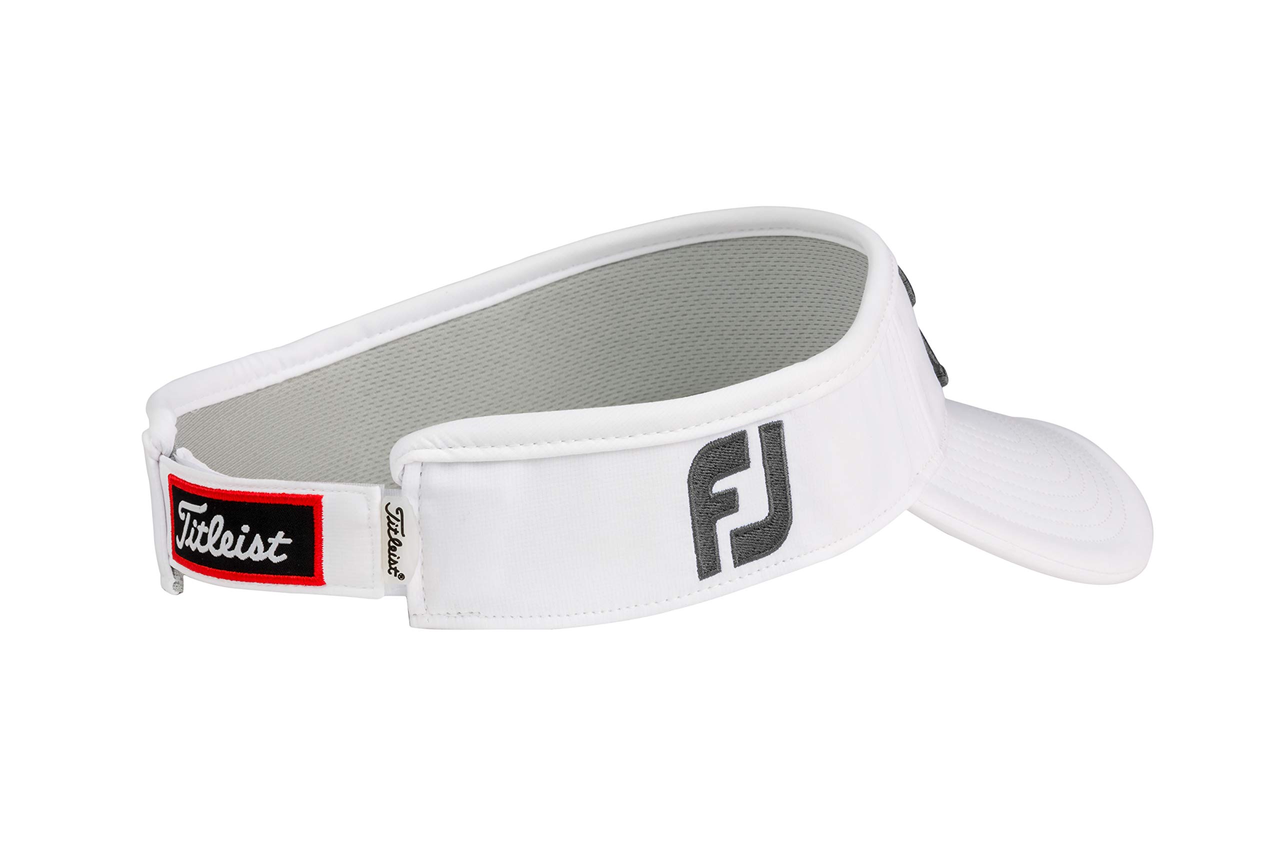 Titleist Men's Tour Performance Golf Visor, White/Charcoal, One Size
