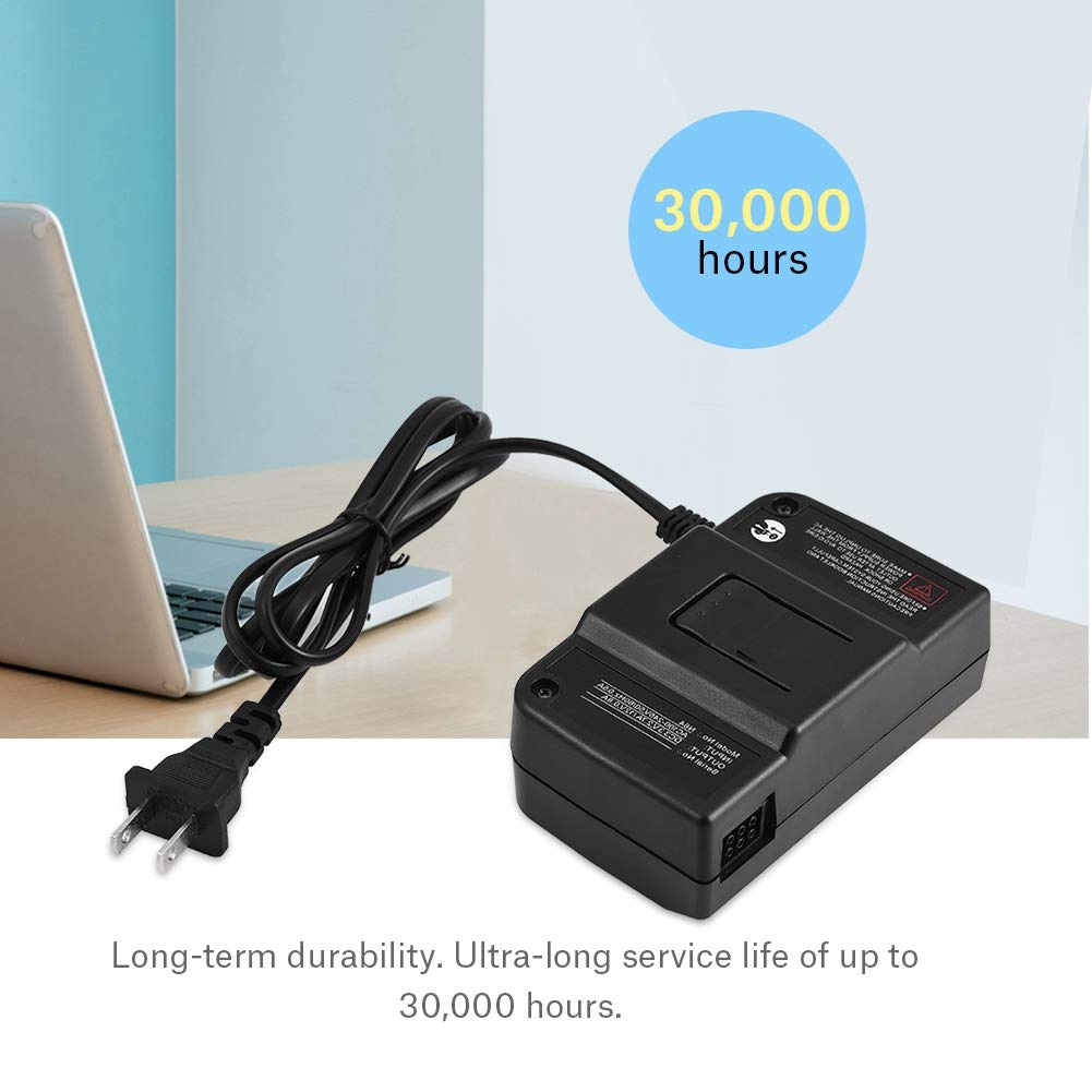 Power Suppply AC Adapter, 100-240V Input High Efficiency Power Adapter Compatible with N64 (US Plug)