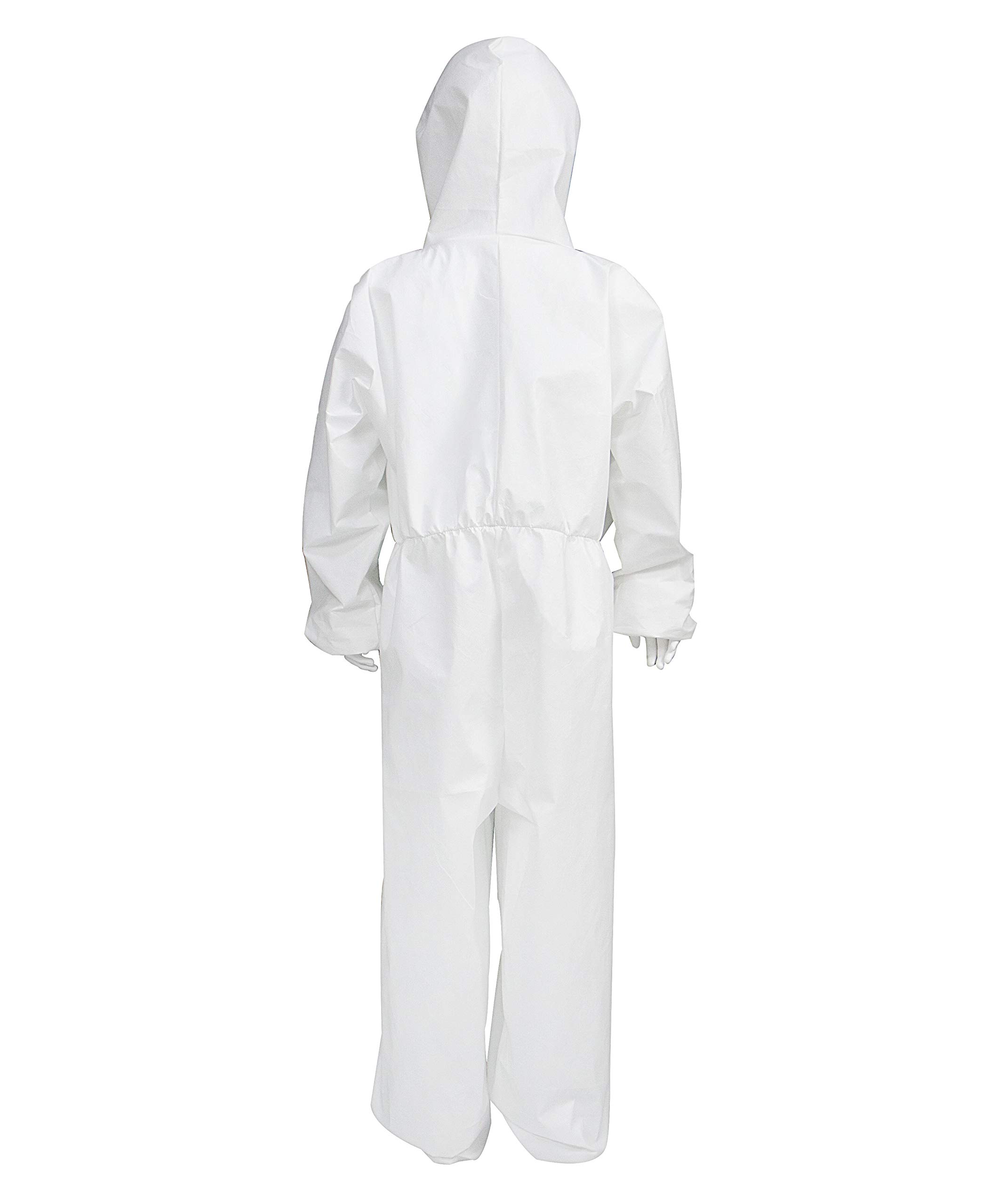 Children Disposable Protective Coverall with Elastic Wrists, Ankles and Hood, Non-Porous Anti-Dust Ventilation Suit for Kids +Protective Shoe Covers,M (110-130cm)
