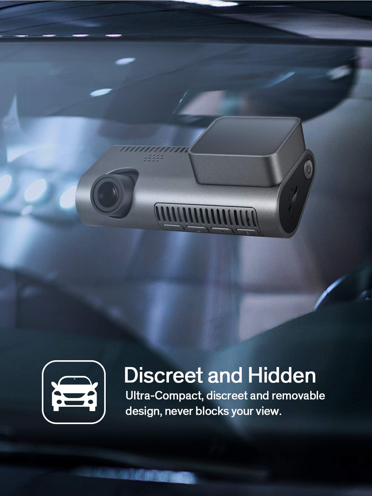 Dash Cam 4K WiFi Ultra HD 2160P Car Dash Cam Front, Dash Camera for Cars Dashboard Camera Recorder with Night Vision, WDR, Loop Recording, 170° Wide Angle, G-Sensor, 24H Parking Monitor