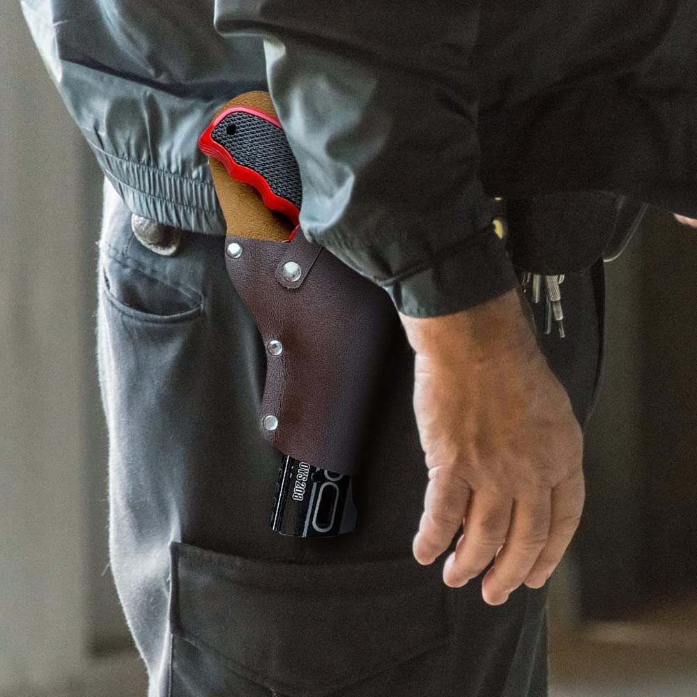 Children Toy Gun Holster, PU Leather Revolver Holster Handgun Waist Carry for Full Sized, Compact, Revolver Gun