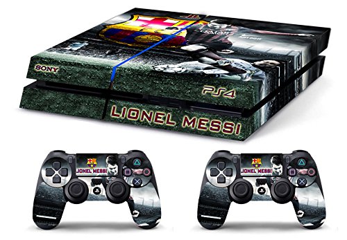 Skin Ps4 Old - Lionel Messi FC BARCELLONA - Limited Edition Decal Cover ADESIVA Playstation 4 Slim Sony Bundle