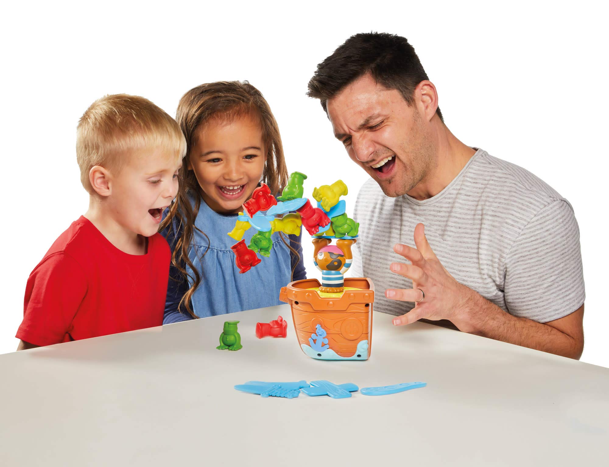 TOMY Pile Up Pirates Game - Provides Plenty of Swashbucklin' Fun on Family Game Night