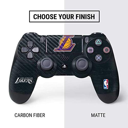 Skinit Decal Gaming Skin Compatible with PS4 Controller - Officially Licensed NBA Los Angeles Lakers Secondary Logo Design