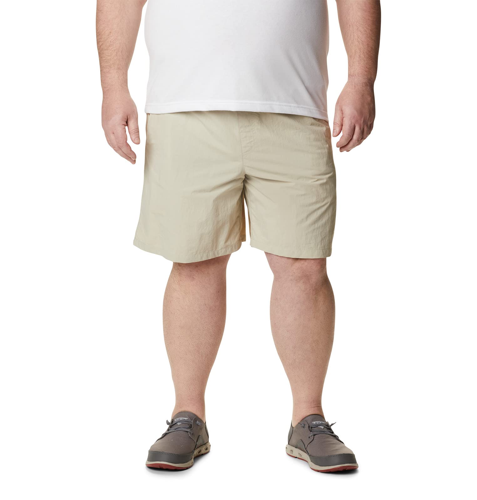Columbia Men's Backcast III Water Short, Sun Protection and Quick Drying, Medium x 6" Inseam Fossil