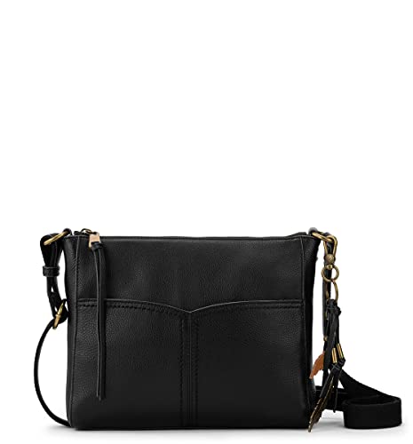 The Sak unisex adult Women's Alameda Leather Crossbody Handbag, Black, One Size US