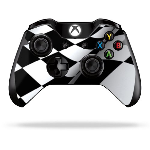 Protective Vinyl Skin Decal Skin Compatible with Microsoft Xbox One/One S Controller wrap Sticker Skins Checkered Flag