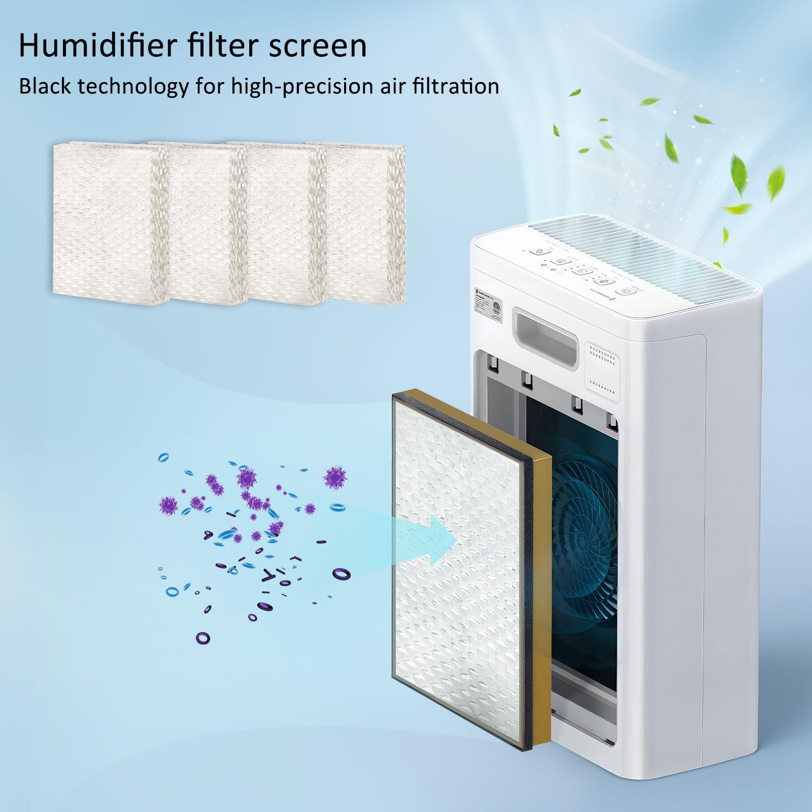 HNRLOY Wf813 Humidifier Filter Replacement for Equate Relion Rcm-832 Eqwf813 Pcwf813 Rwf813 Eq-2119-Ul Wick Cool Equate Humidifier Filters Replacement (6 Pack)