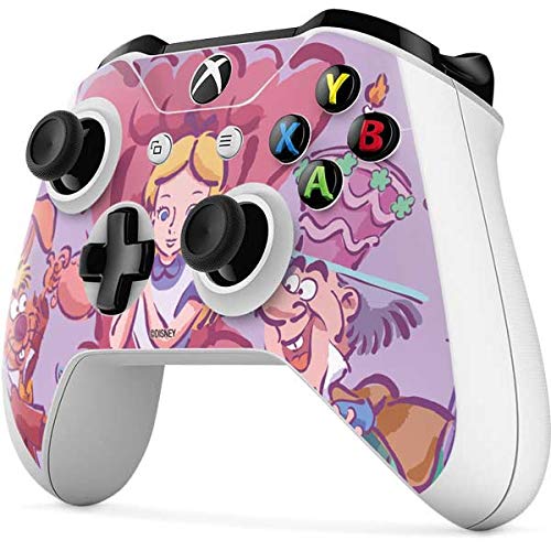 Skinit Decal Gaming Skin Compatible with Xbox One S Controller - Officially Licensed Disney Alice in Wonderland (Animated) Mad Tea Party Design