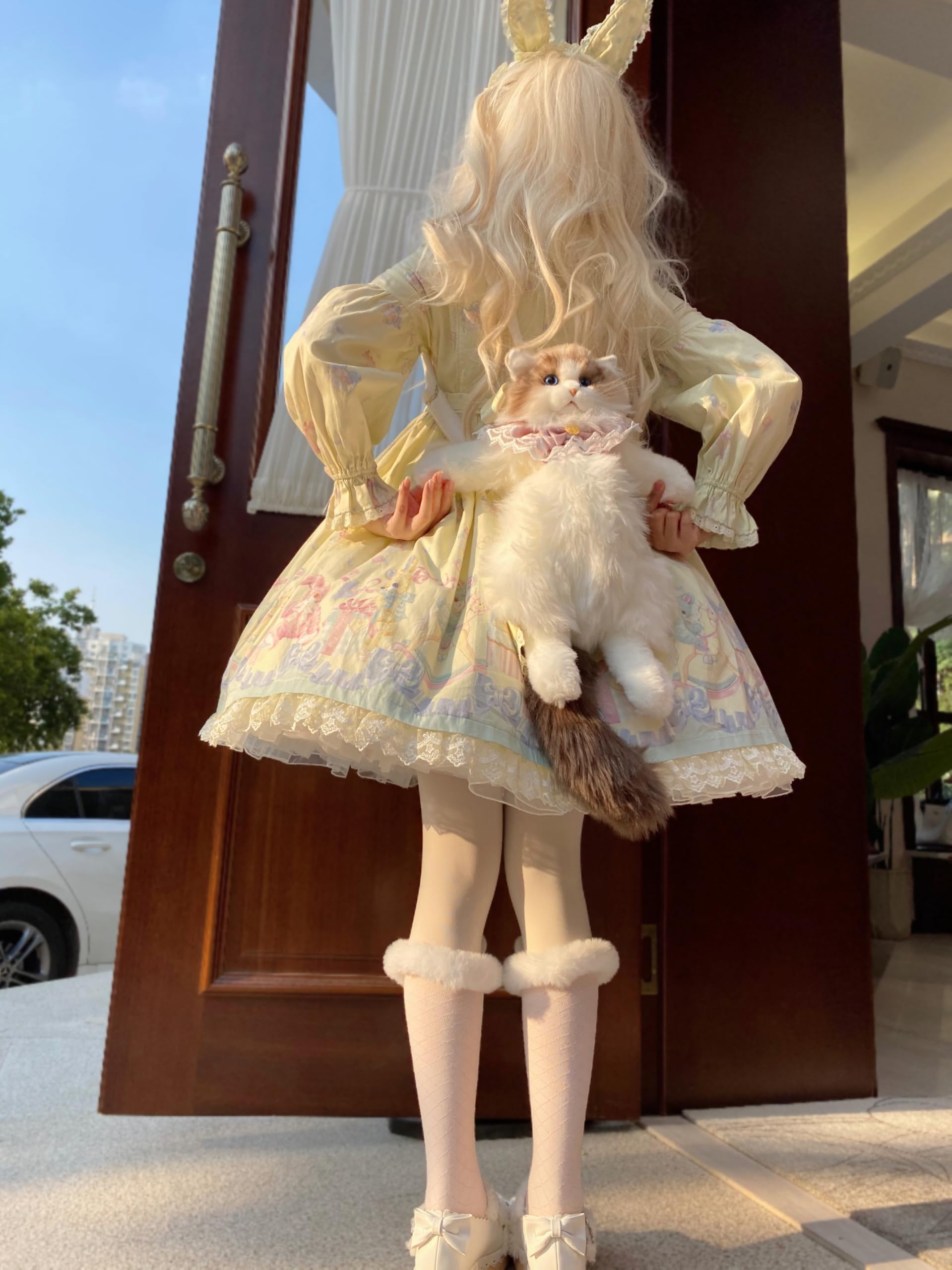 Chongker Stuffed Animals Backpack - Cute Cat plush Backpack, Handcrafted Realistic Cat Shaped Backpack for Women,Girls,Adults,Kids,Idea for Birthdays,Anniversaries,Ordinary days, Large Ragdoll Bag