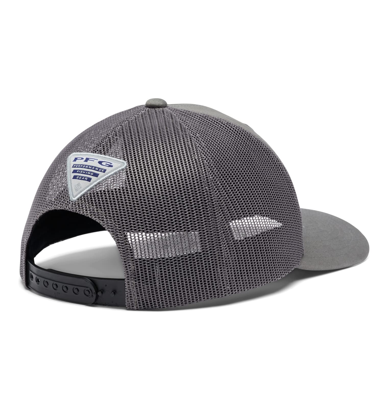 Columbia Unisex PFG Mesh Snap Back Ball Cap, Titanium/Black/Hook, One Size